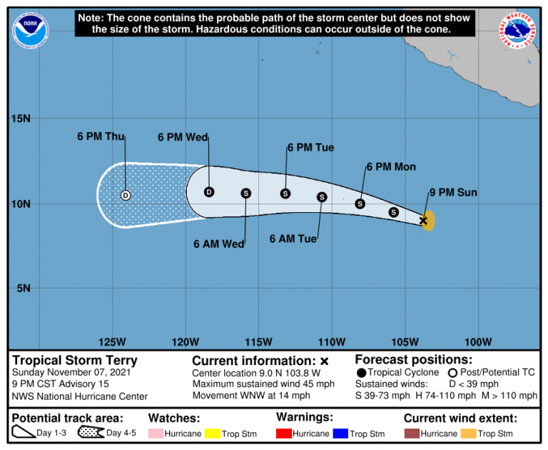 TROPICAL STORM TERRY