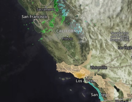 State of California Weather Doppler Radar Map