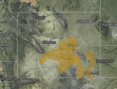 State of Wyoming Weather Doppler Radar Map