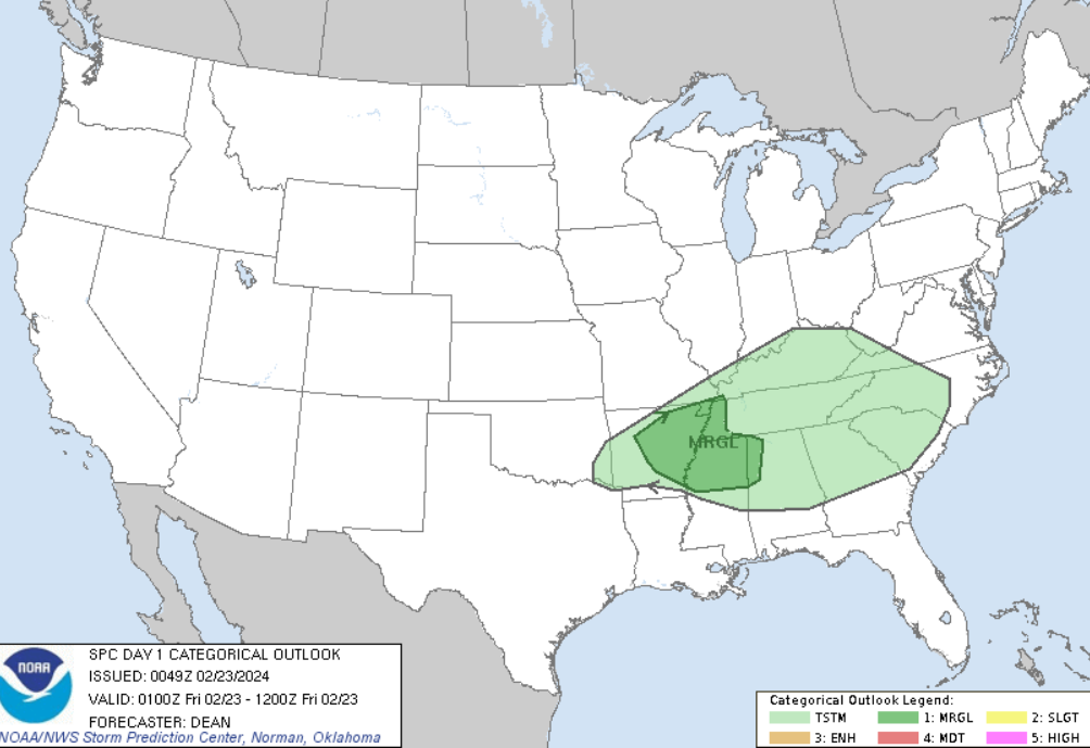SPC Convective Weather Outlook
