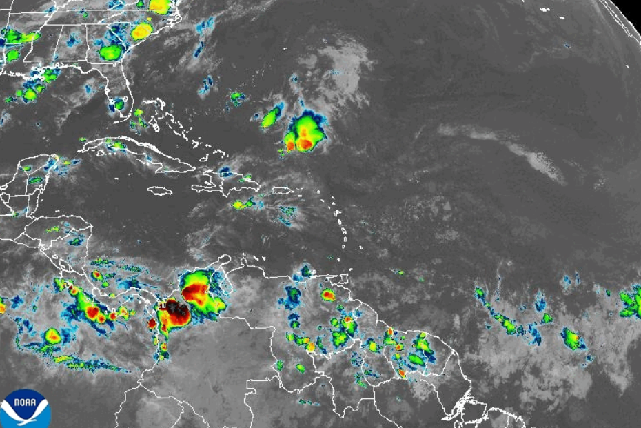 GOES Entire Atlantic Band 13 Clean RGB Satellite
