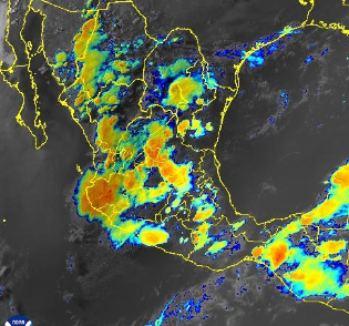 GOES Mexico Sandwich RGB Satellite
