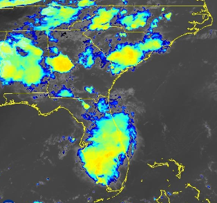 GOES Southeast Sandwich RGB Satellite