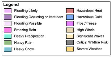 Weather Hazards Outlook