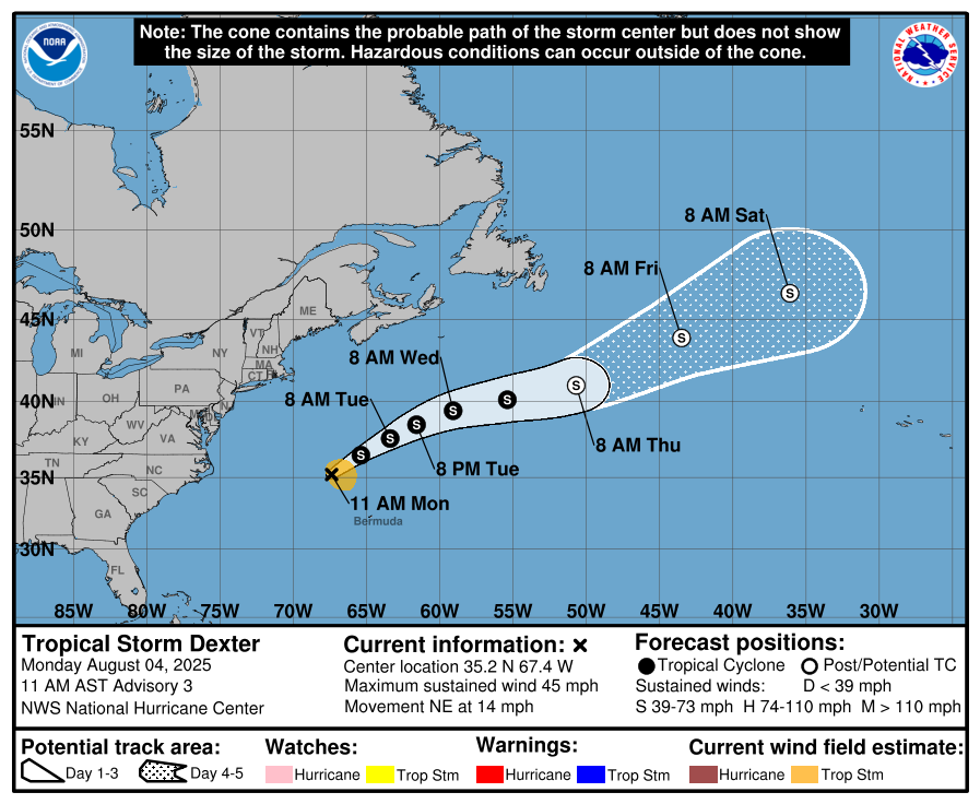TROPICAL STORM DEXTER