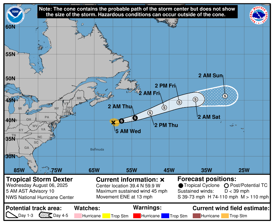TROPICAL STORM DEXTER