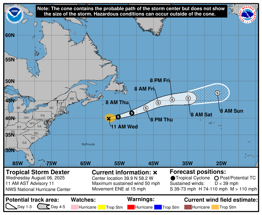 TROPICAL STORM DEXTER