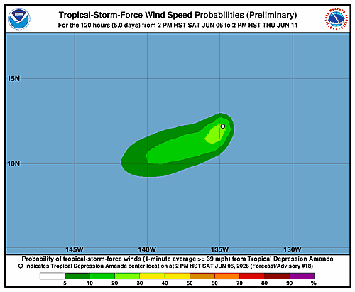 Tropical Depression Amanda Graphics