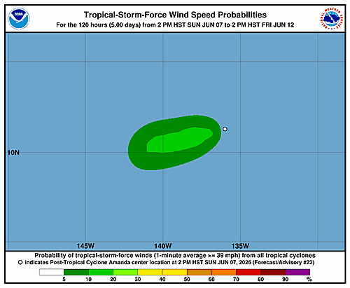 Post-Tropical Cyclone Amanda Graphics