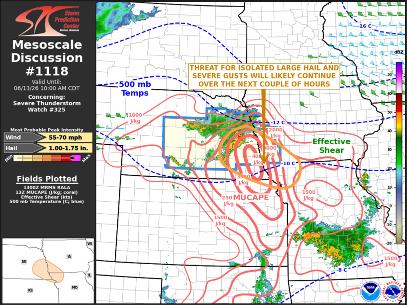 Storm Prediction Center Mesoscale Discussion 1118