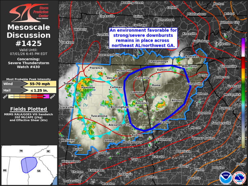 Storm Prediction Center Mesoscale Discussion 1425