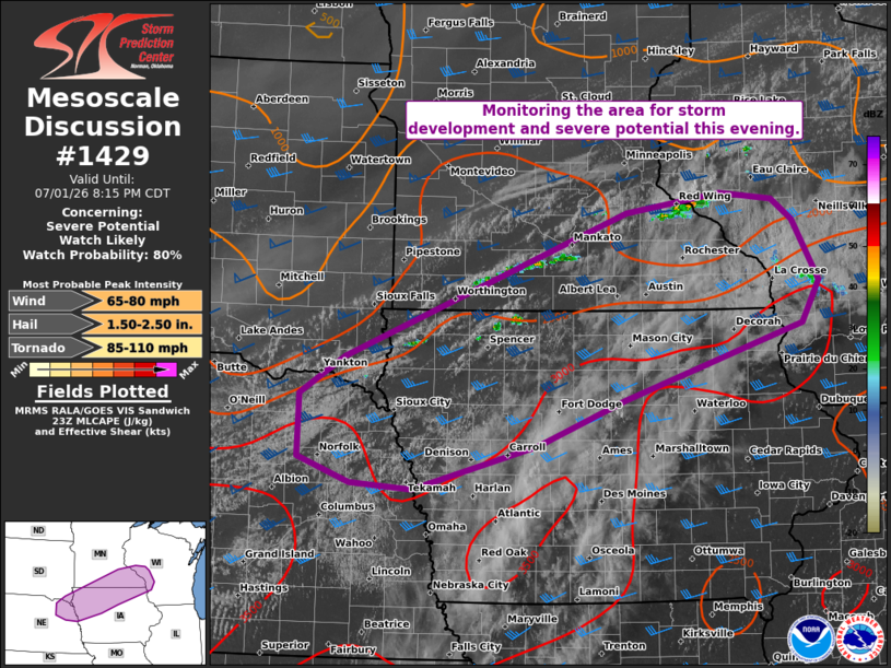 Storm Prediction Center Mesoscale Discussion 1429
